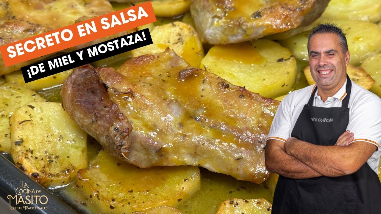 Secreto de cerdo en salsa de miel y mostaza ¡MUY FACIL Y RICO! - YouTube