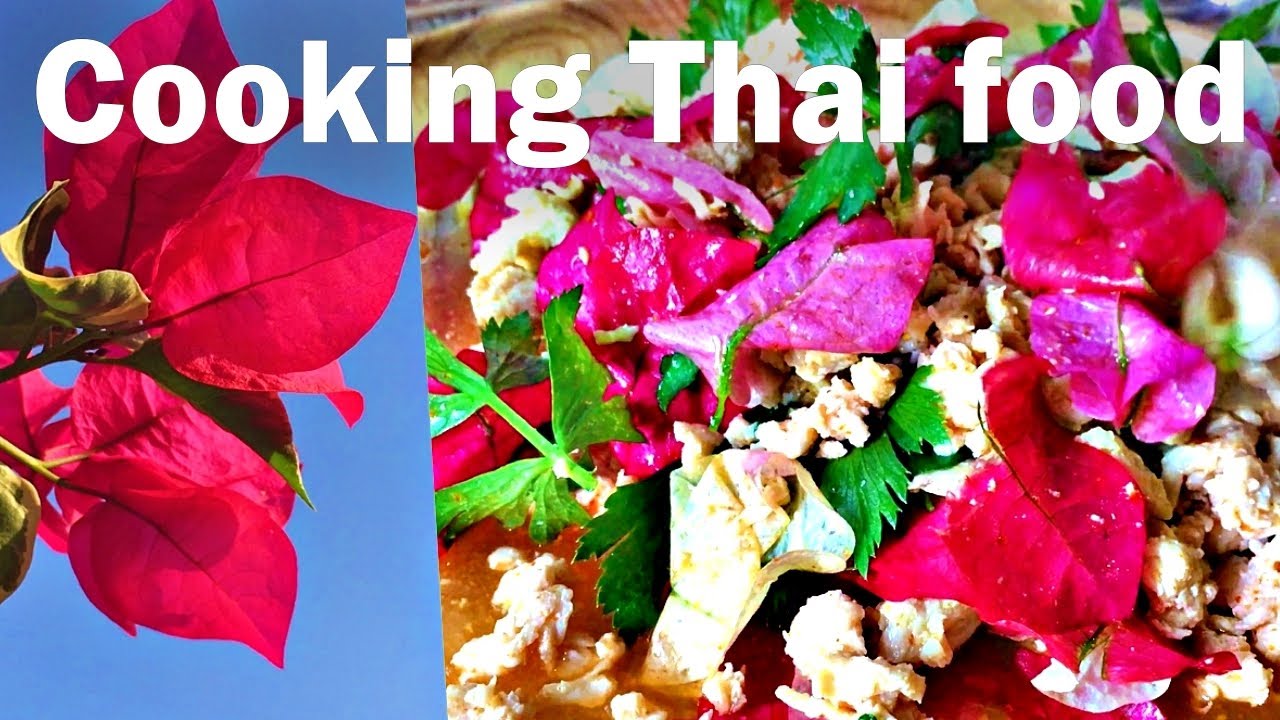 Simple living in Thailand, Edible flower salad, Bougainvillea flower ...
