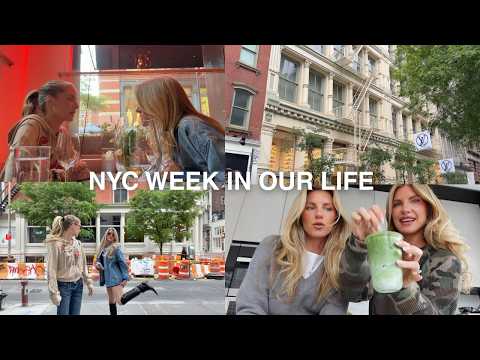 nyc week in our life | work events, workouts, dinner with friends + b's bridal shower