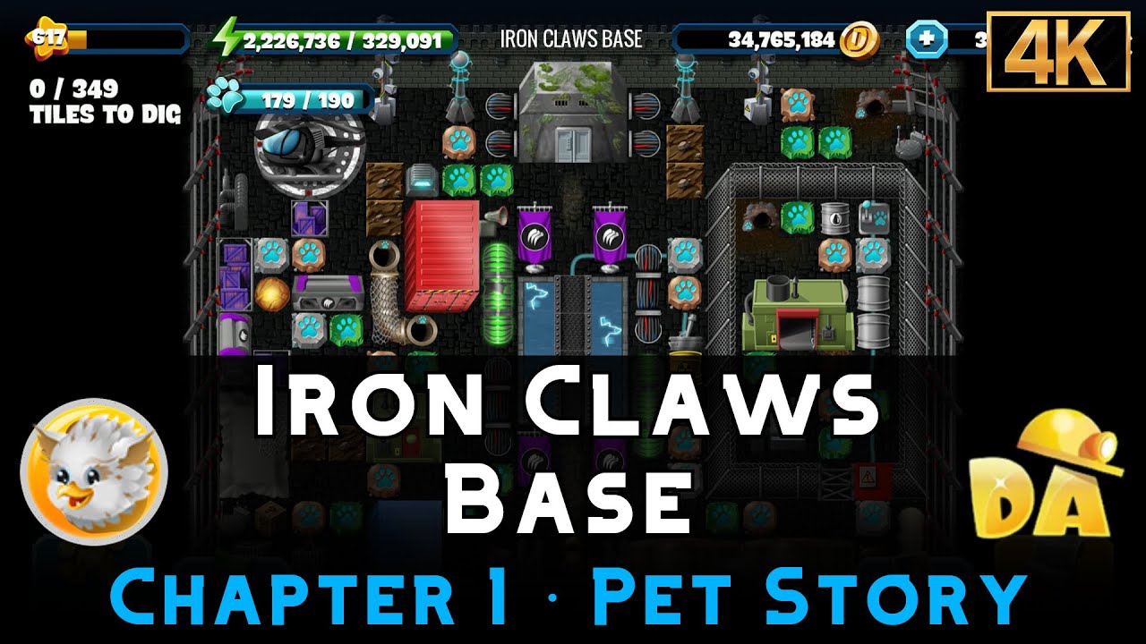 Iron Claws Base | Chapter 1 - Pets #9 | Diggy's Adventure - YouTube