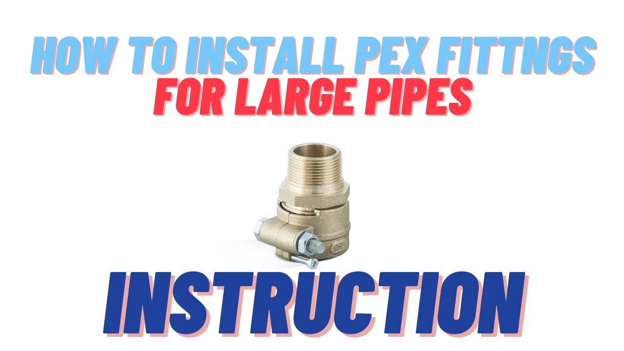 How to install PEX fittngs for large pipe INSTRUCTION - YouTube