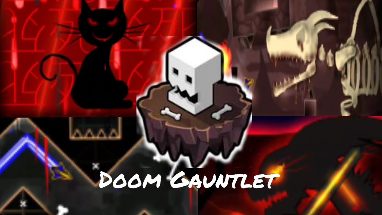 [2.1] "Doom Gauntlet" [all coins] | Geometry Dash - YouTube