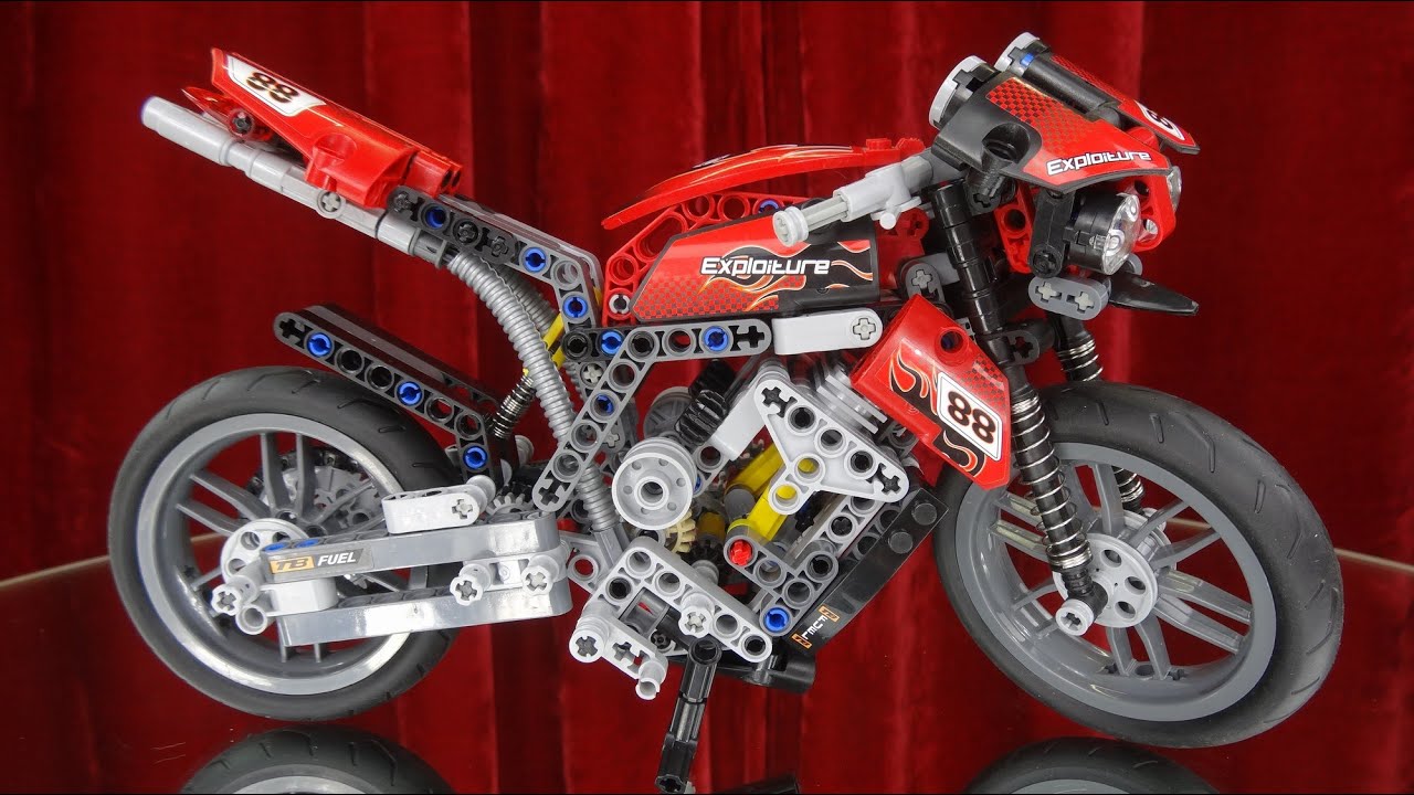 "LEGO TECHNIC 8051 MOTORRAD CHINA FAKE" -Wie gut ist die Kopie ! - YouTube