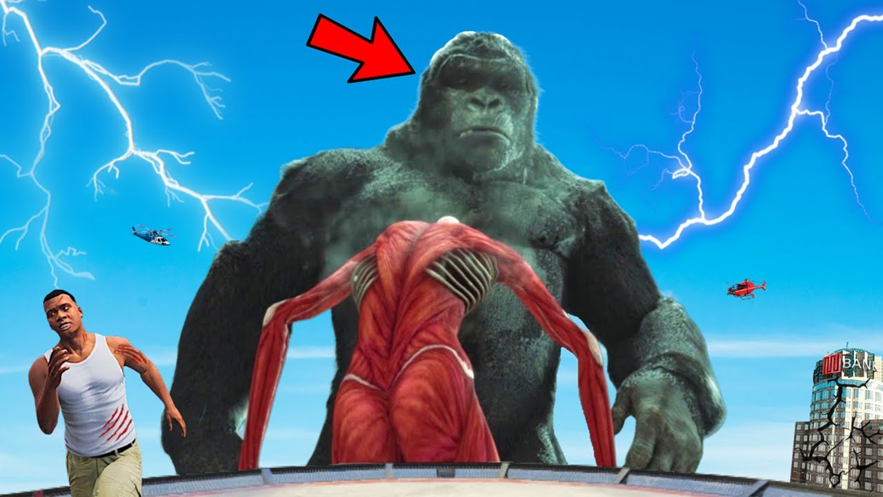 Giant TITANS Monster Attacked AND Destroys LOS SANTOS In GTA 5 - Titans ...