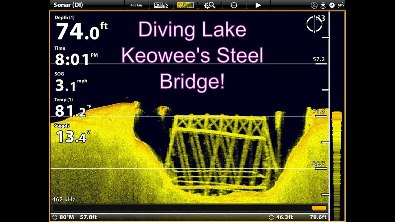 Scuba Diving Lake Keowee's Steel Bridge!! - YouTube
