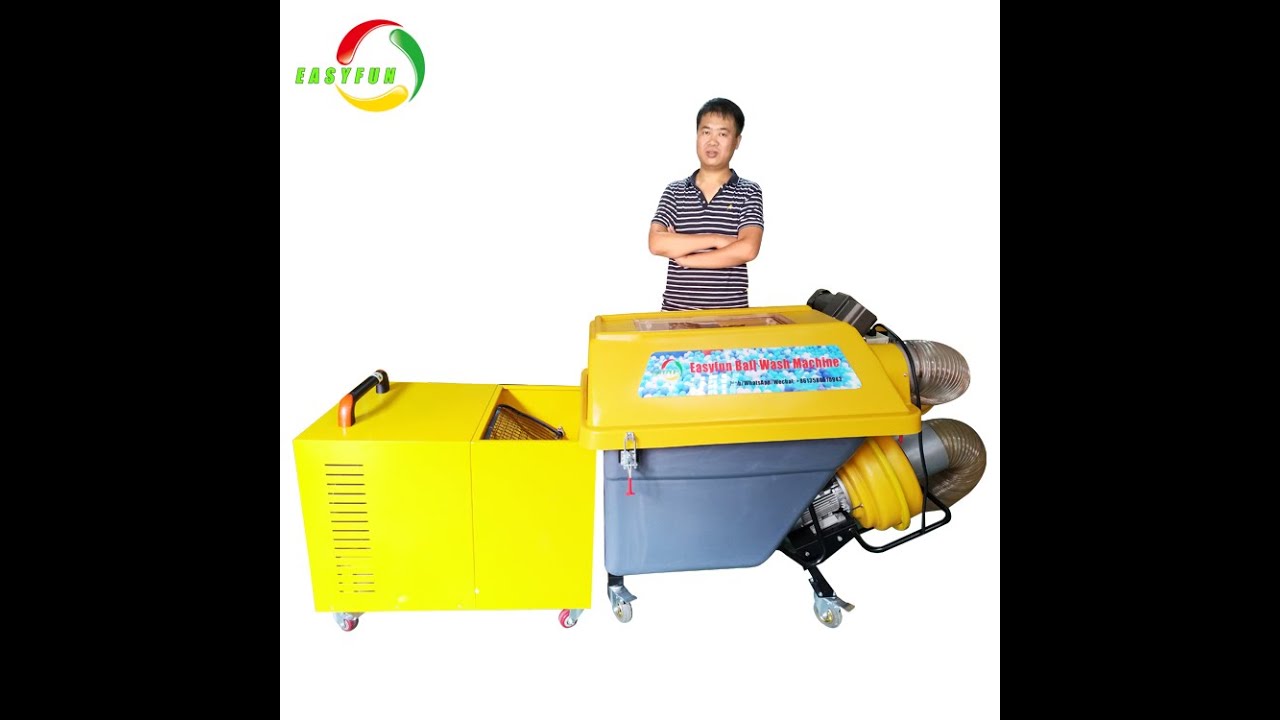 Easyfun ball clean machine ready for Japan - YouTube