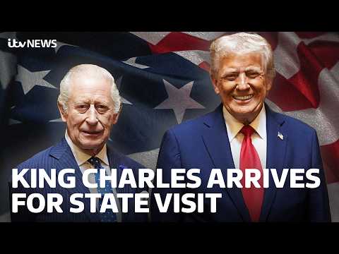 WATCH LIVE: King Charles arrives at US air base for state visit hosted by President Trump