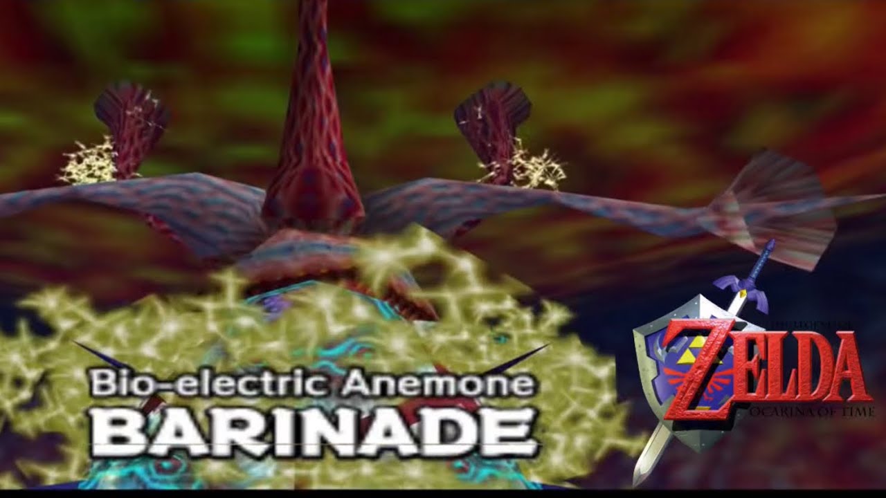 Bio-Electric Anemone Barinade Boss Fight - Zelda Ocarina Of Time - YouTube