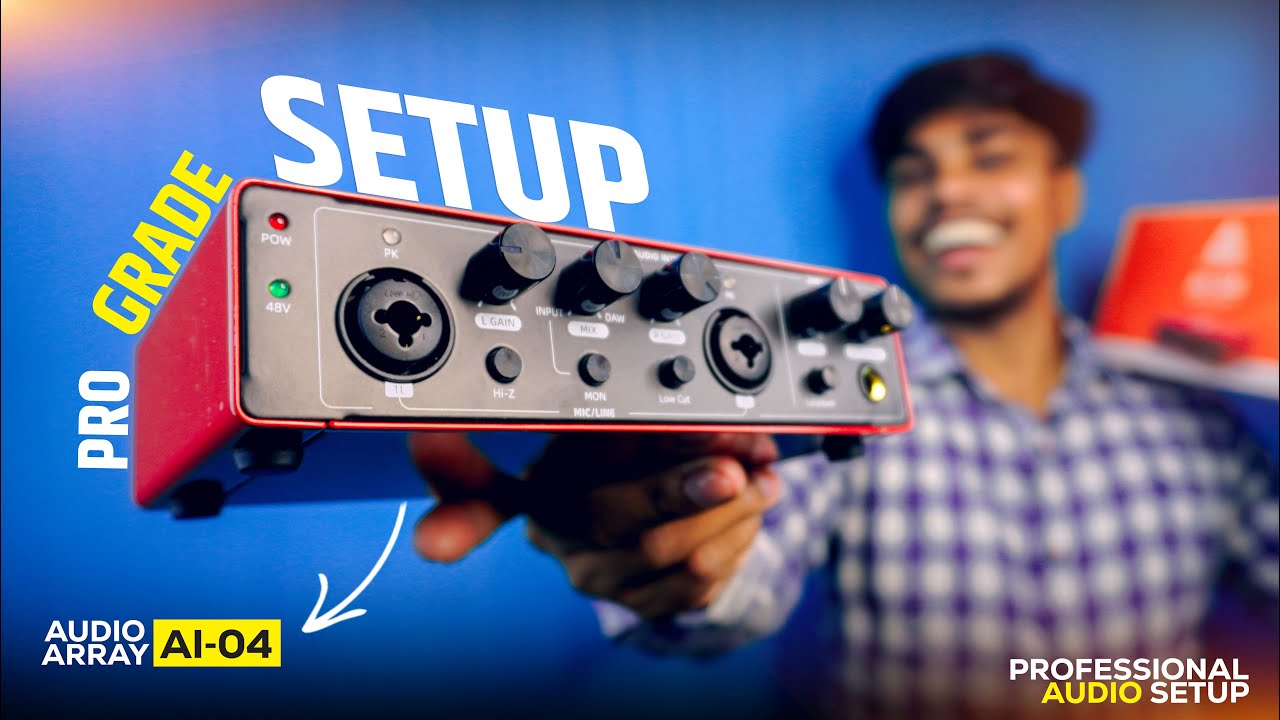 PROFESSIONAL Sound on a Budget? AI-04 Audio Interface Review! - YouTube