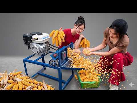 No One Believed This DIY Machine – Shell Corn 100x Faster! #diy #restoration #repairing
