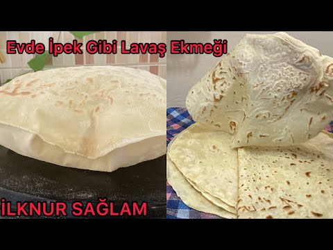 Evde İpek Gibi Lavaş Nasıl Yapılır?Hem İncecik Hem de Yumuşacık Lavaş Ekmeği/Bu Lavaşlar Çift pişti!