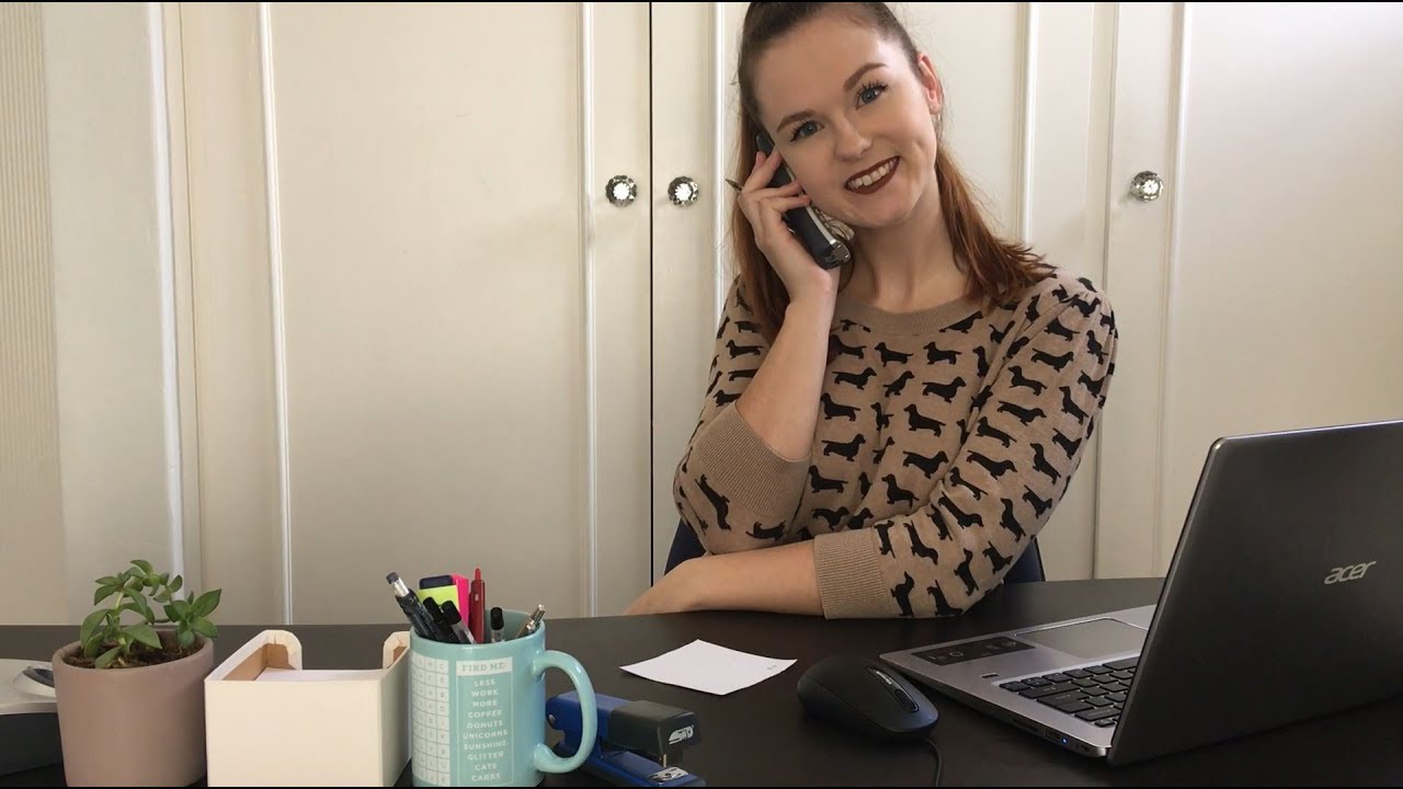 ASMR Secretary Roleplay (Typing, Paper Tearing, Soft-Spoken) - YouTube