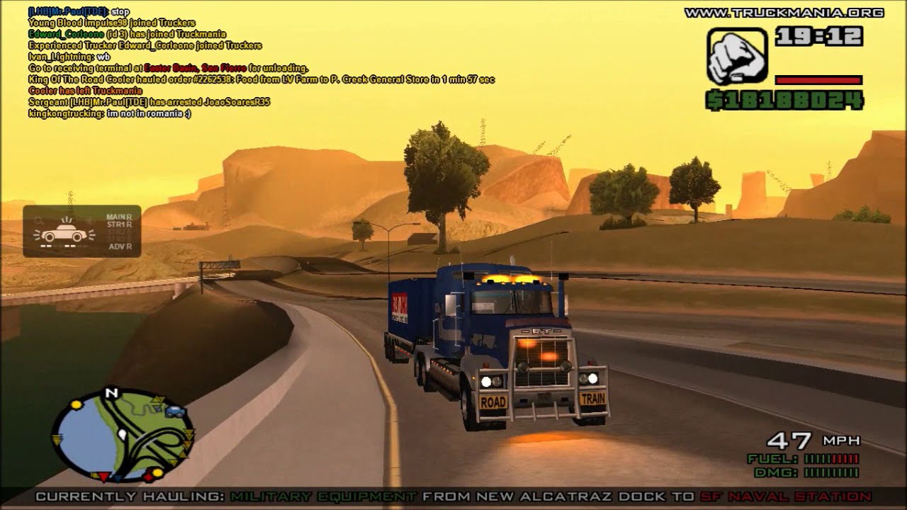 SAMP Truckmania Hauling Military Equipment - YouTube