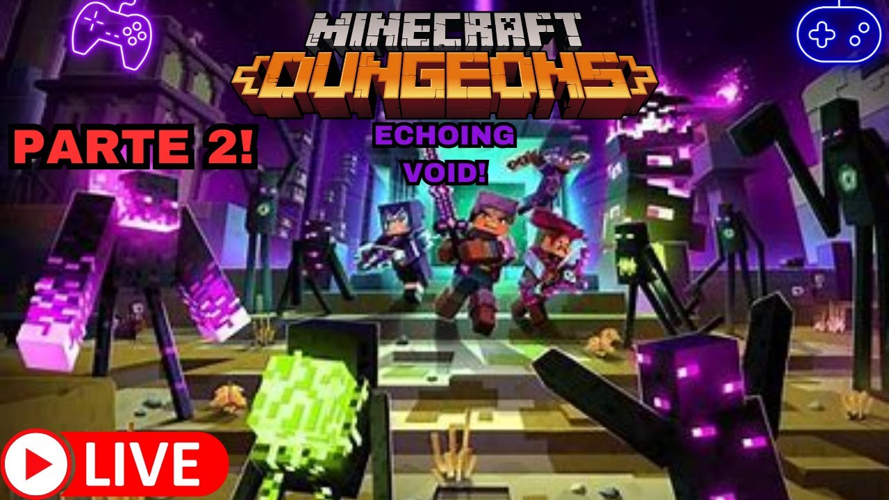 MINECRAFT DUNGEONS 4# ECHOING VOID O THE END AO VIVO! - YouTube MINECRAFT DUNGEONS 4# ECHOING VOID O THE END AO VIVO! - YouTube