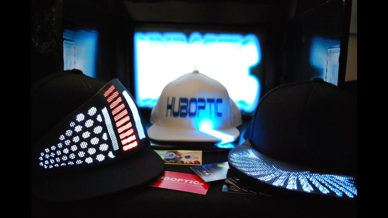 Light Up Hat LED SNAPBACK Cap Hat - Futuristic DJ Head Gear Light Up ...