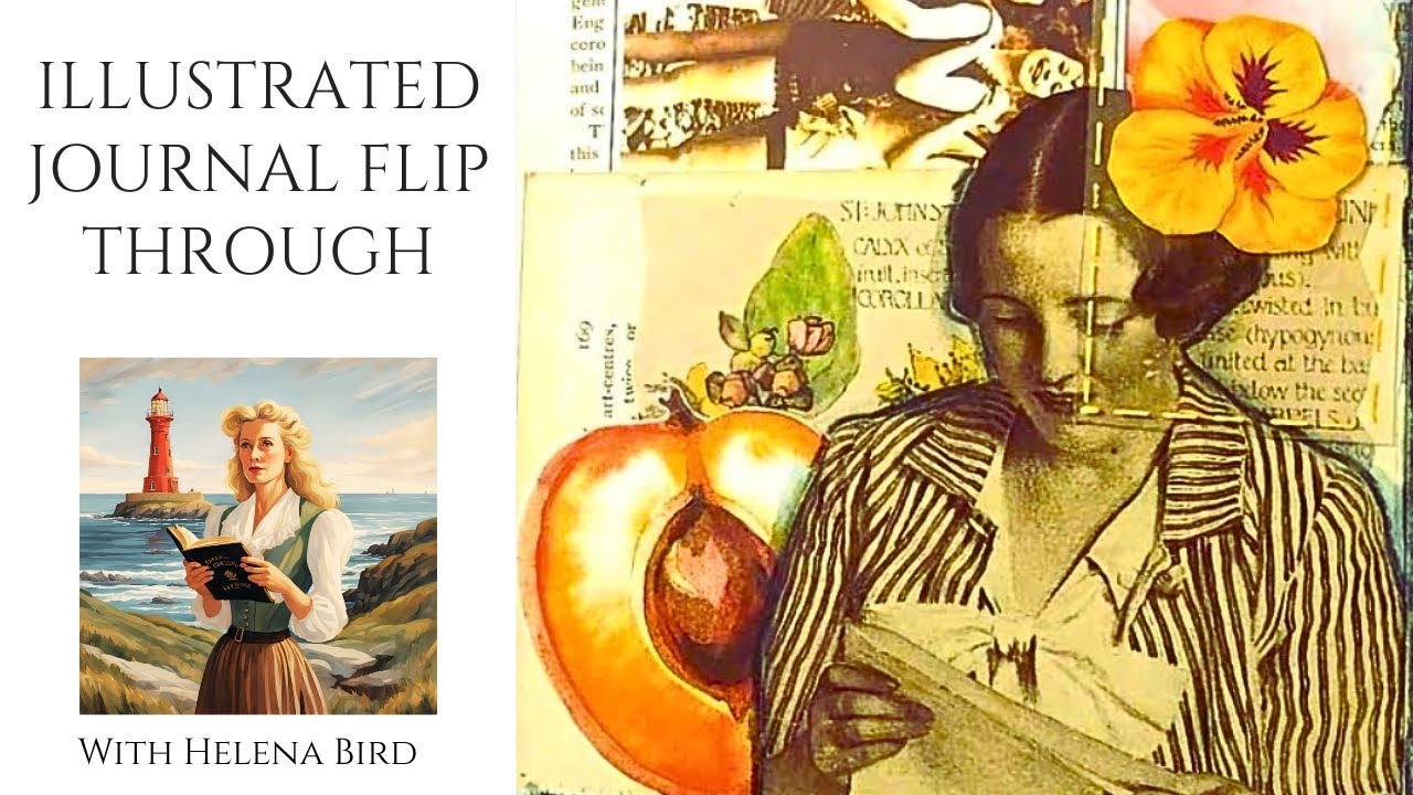 Illustrated Journal Flip Through 🖤 Visual Diary for March 2024 🖤 ...