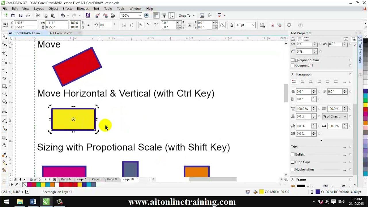 Pick Tool CorelDraw 17 Lesson-017 | CorelDraw Myanmar | Myanmar Corel Lesson | CorelDrawမြန်မာ ...