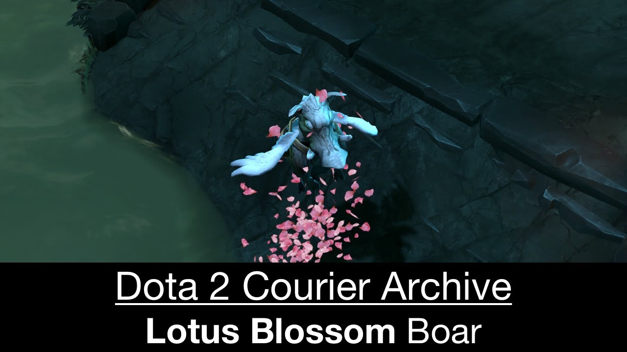 Dota 2 Courier: Unusual Boar (Trail of the Lotus Blossom) - YouTube