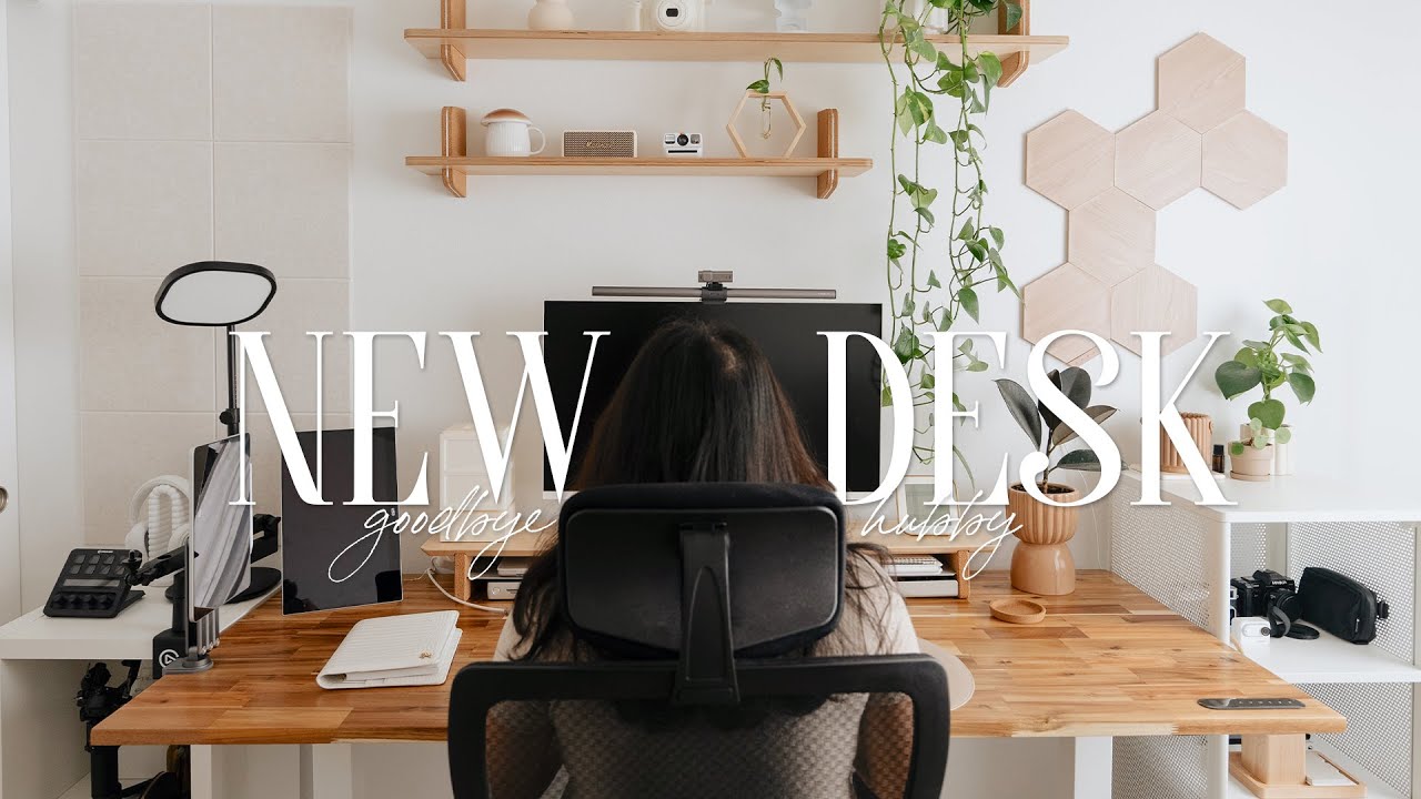 New Desk, Taking Over The Office + Moving Hubby Downstairs | Vlog - YouTube