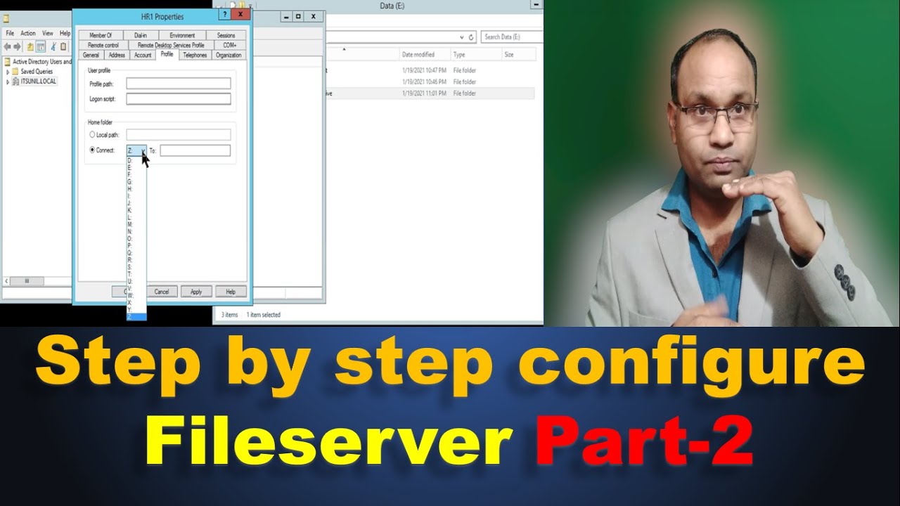 Step by step configure File server (Part-2) / How to configure file ...