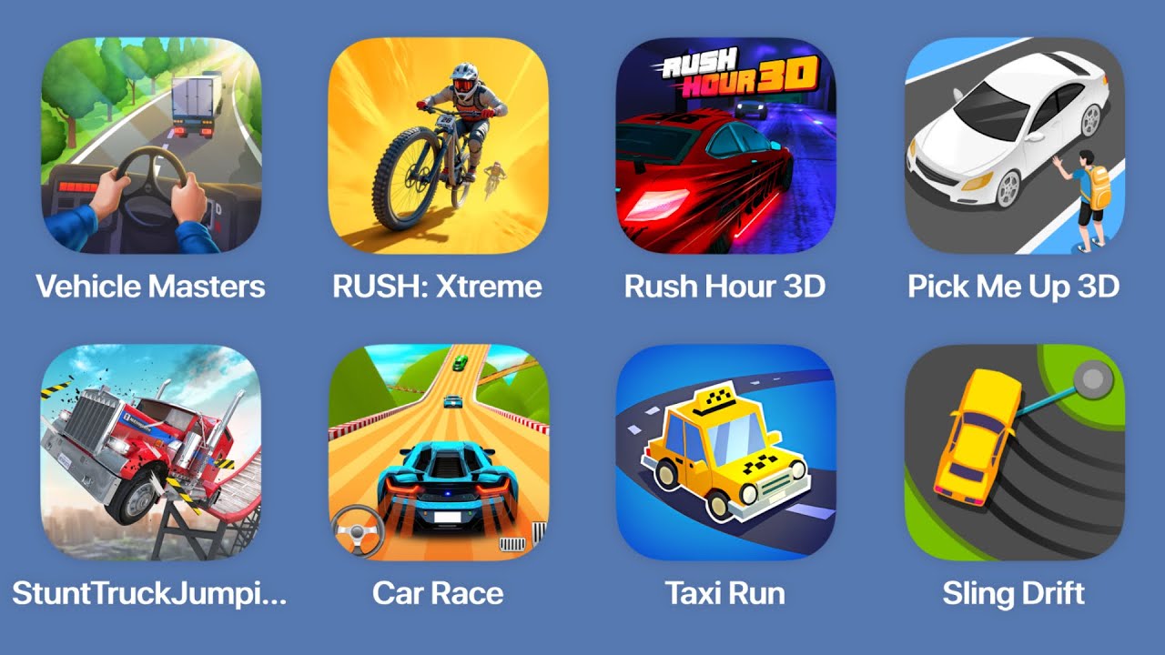 Vehicle Masters,RUSH: Xtreme,Rush Hour 3D,Pick Me Up 3D,Stunt Truck ...