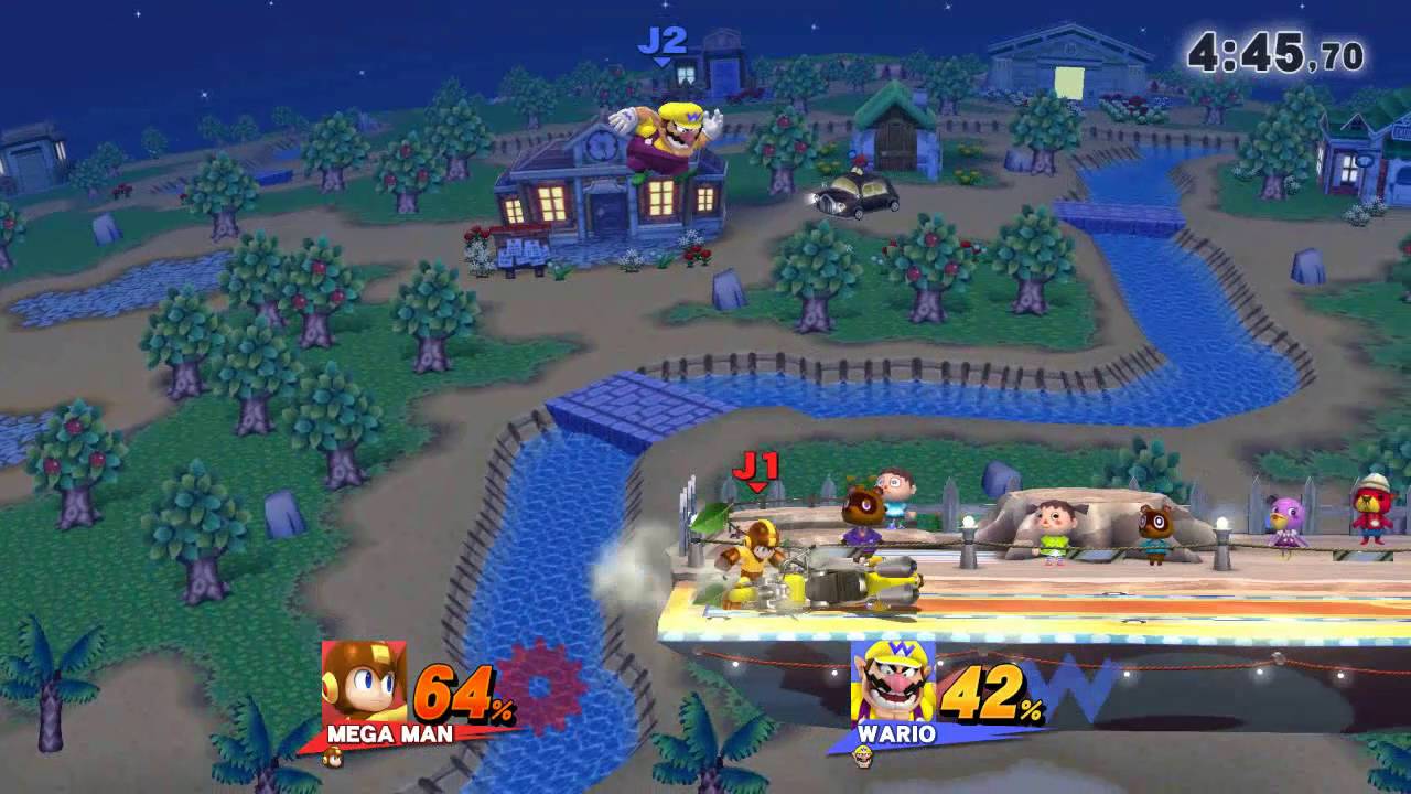 SSB4 Wii U With Friends Mega Man vs Wario - YouTube