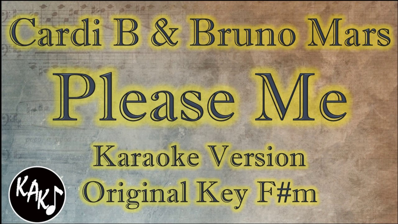 Cardi B & Bruno Mars - Please Me Karaoke Instrumental Lyrics Cover ...