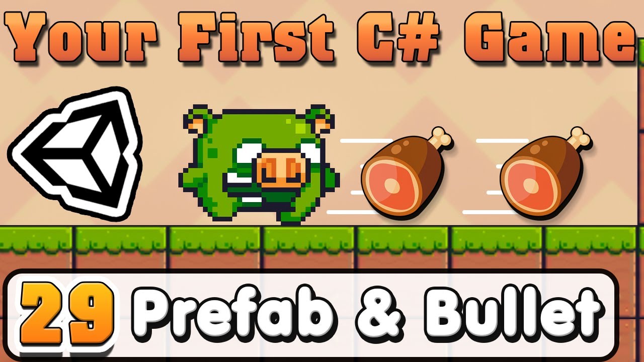 Unity C# Basic :: Part 29 :: Prefab / Create Bullet or Projectile - YouTube