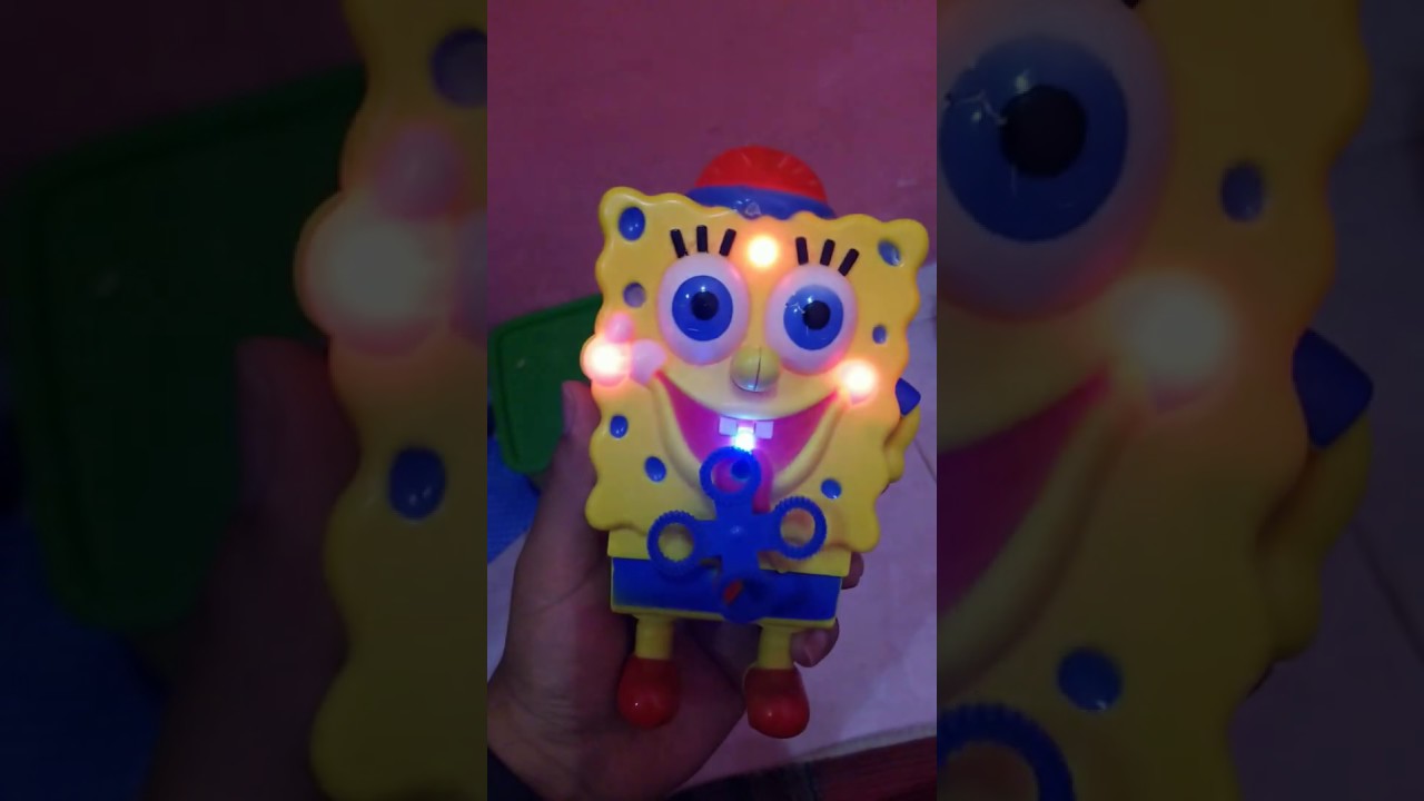 SpongeBob Bubble Gun Toys - 9 February 2019 - YouTube