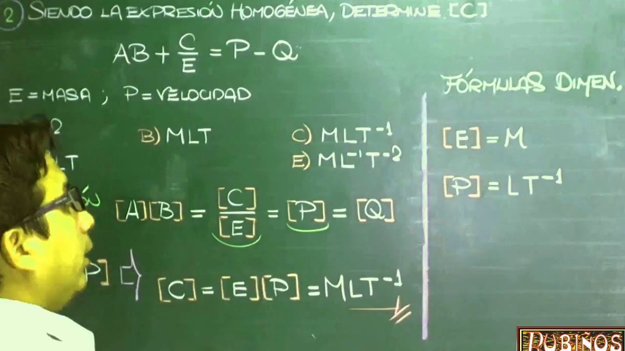 Principio de Homogeneidad Ejercicio Resuelto PASO a PASO Nivel 2 ...