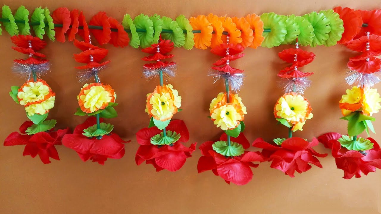 डेजी रोज झालर क्रिसमस की सजावट के लिए || beautiful dezi rose jhalar for ...