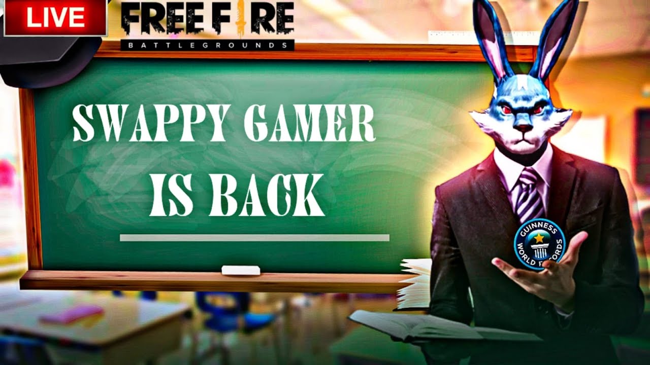 Swappy Is Back After 1 Week 😍 Rank Pushing On Live🚀#freefirelive # ...