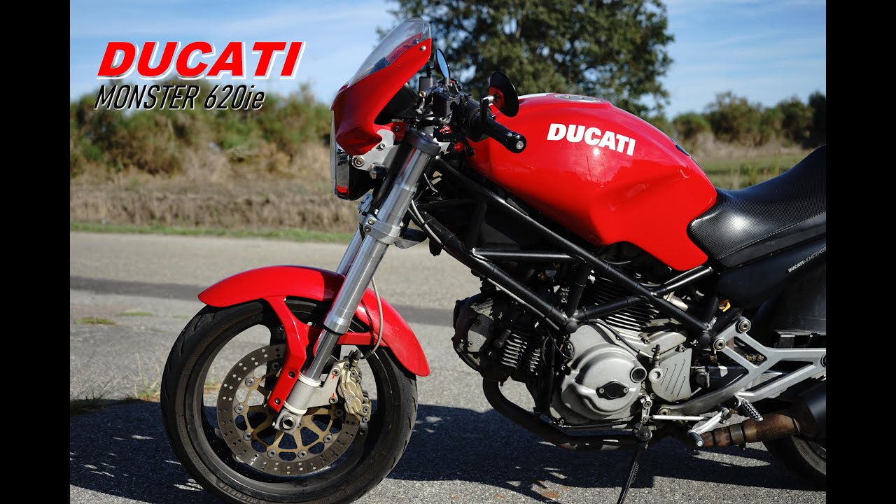 Test DUCATI Monster 620ie (full) + sound - YouTube
