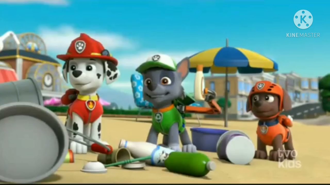 Paw patrol// upcycling// pups save trash dinger - YouTube