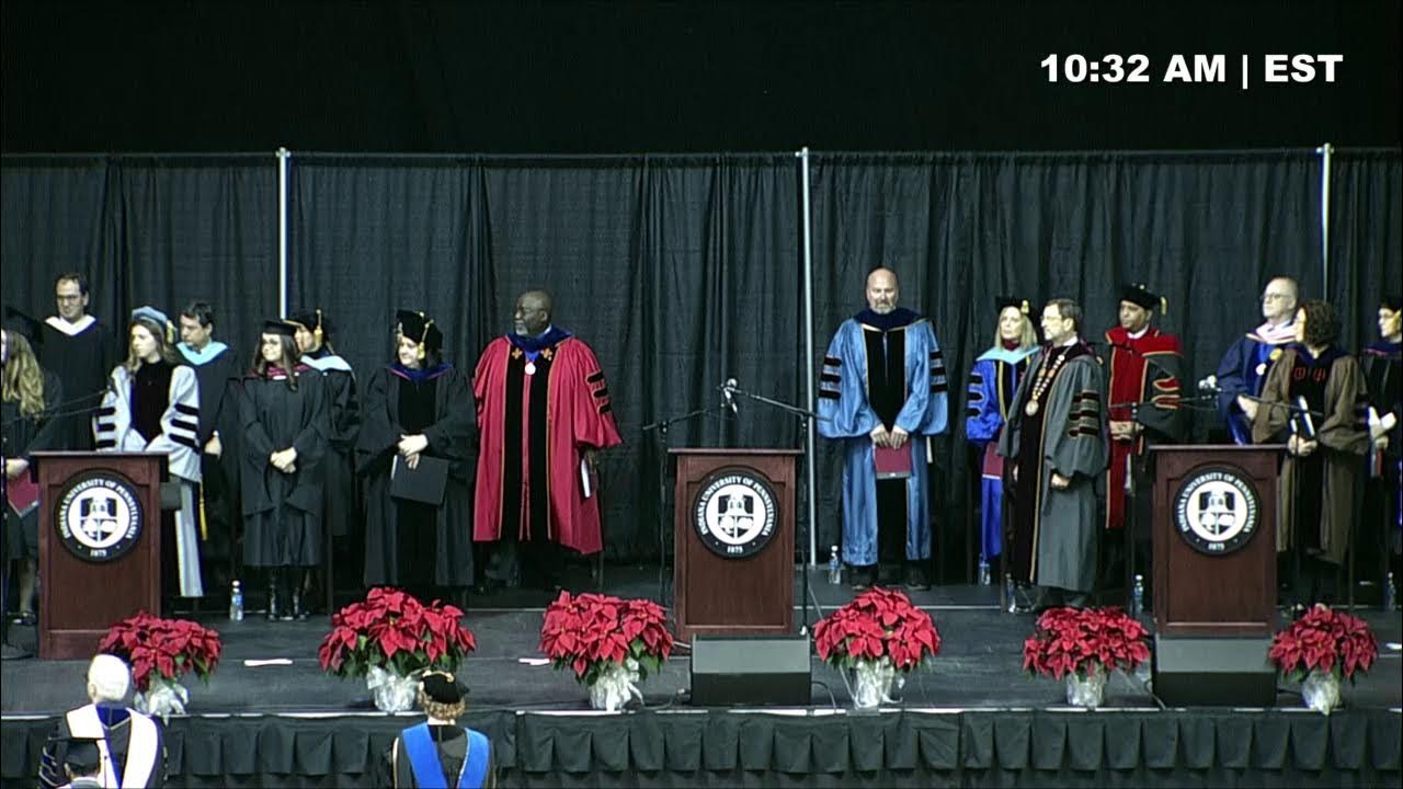 IUP 2022 December Graduate Commencement Ceremony - YouTube