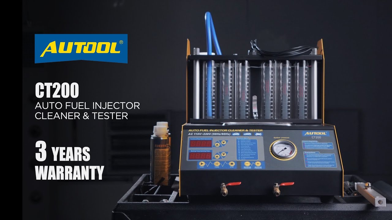 AUTOOL CT200 Fuel injector cleaning tester ---HOW TO clean injection ...