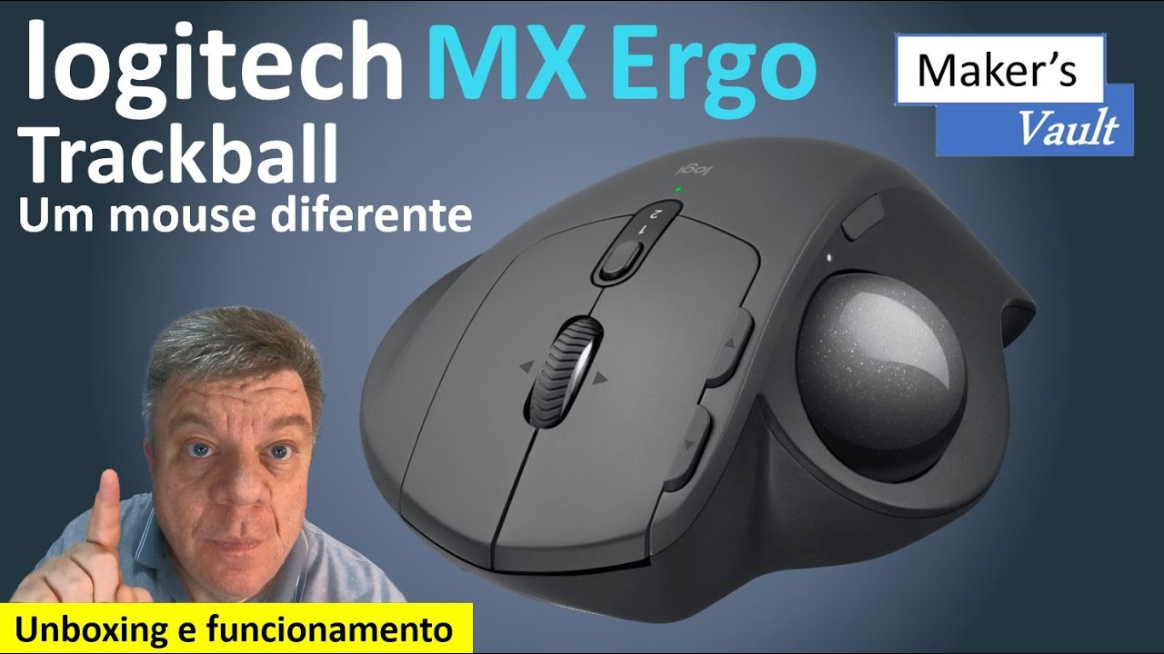 Logitech MX Ergo – Trackball: Um Mouse diferente! Unboxing e ...