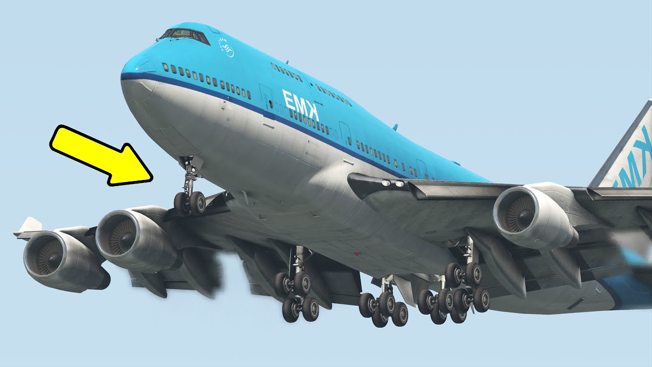 Boeing 747 Landing Gears Broken After This Terrible Landing | X-Plane ...