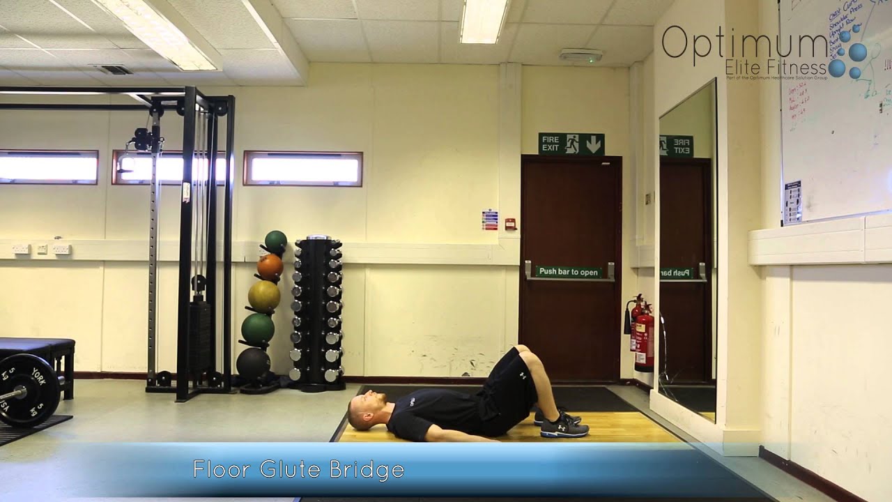 Floor Glute Bridge - YouTube