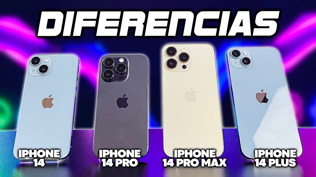 iPhone 14: DIFERENCIA ENTRE iPHONE, PLUS, PRO Y PRO MAX - YouTube