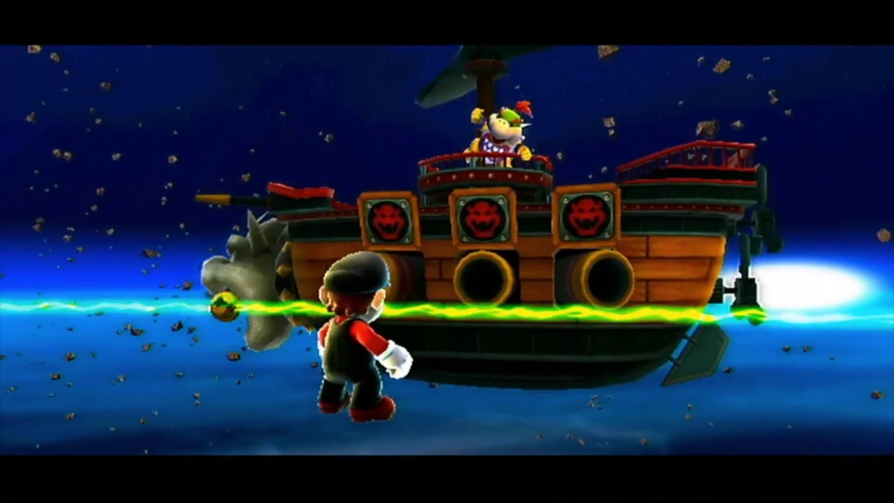 Flying Mario Vs. Bowser Junior - YouTube