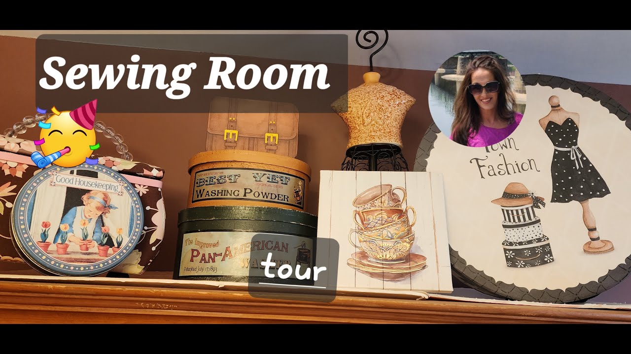 Sewing Room Tour, Vintage Style Sewing Room, @VintageStylebyJo - YouTube