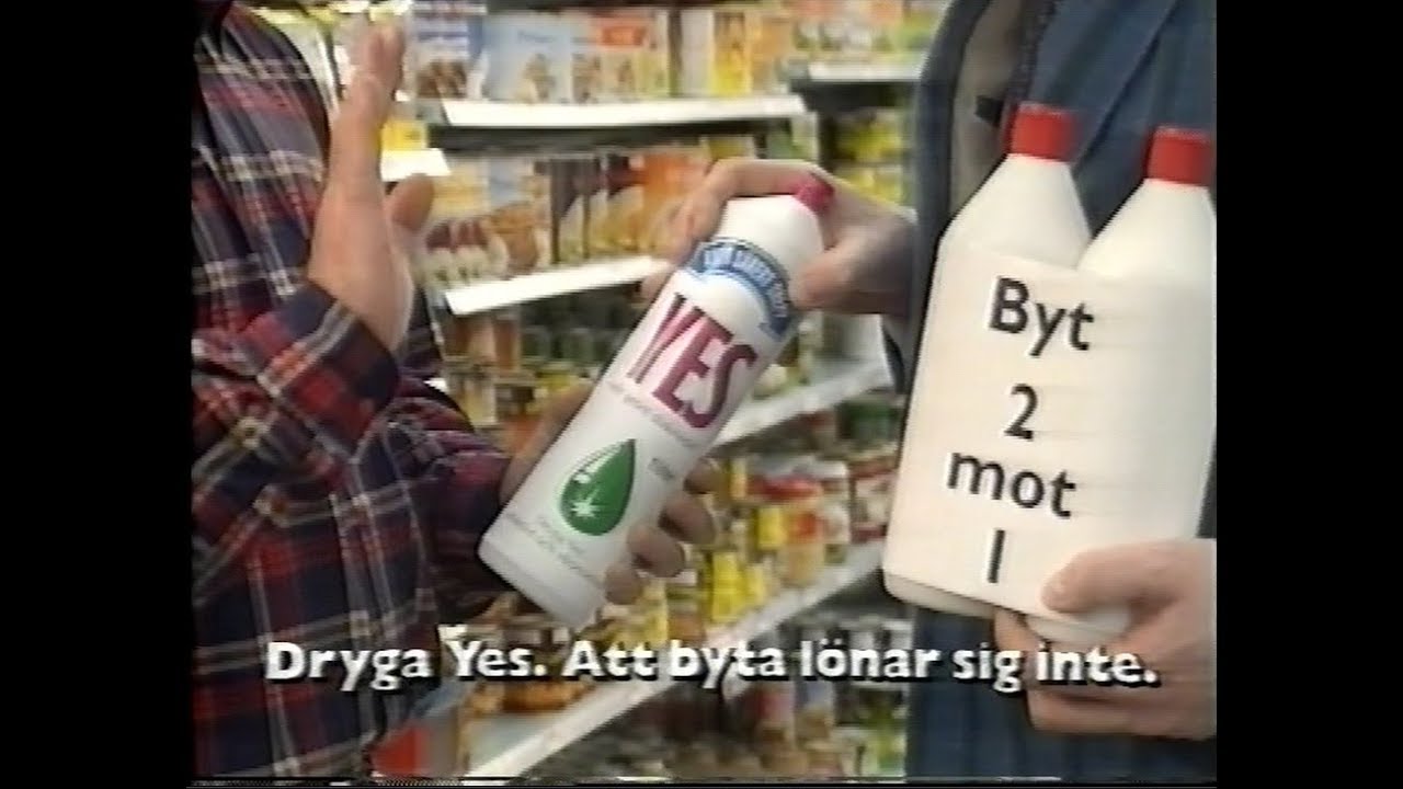 Yes diskmedel - byt2mot1 "att byta lönar sig inte" TV4 Reklam 27 jun ...