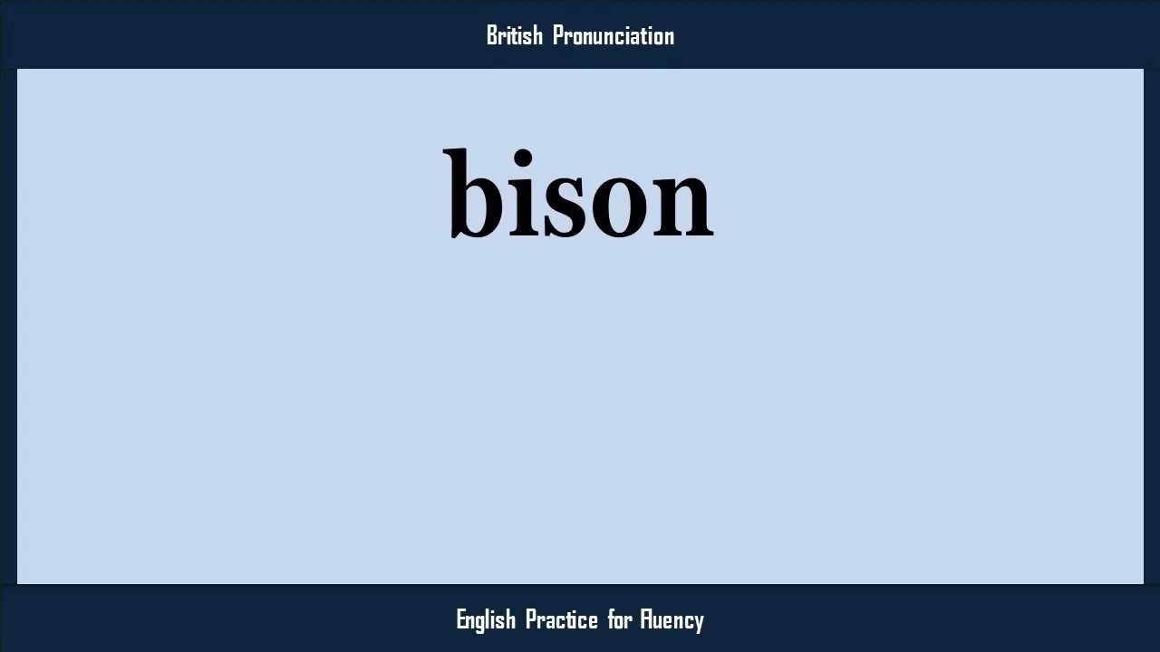 Bison Occidentalis Pronunciation