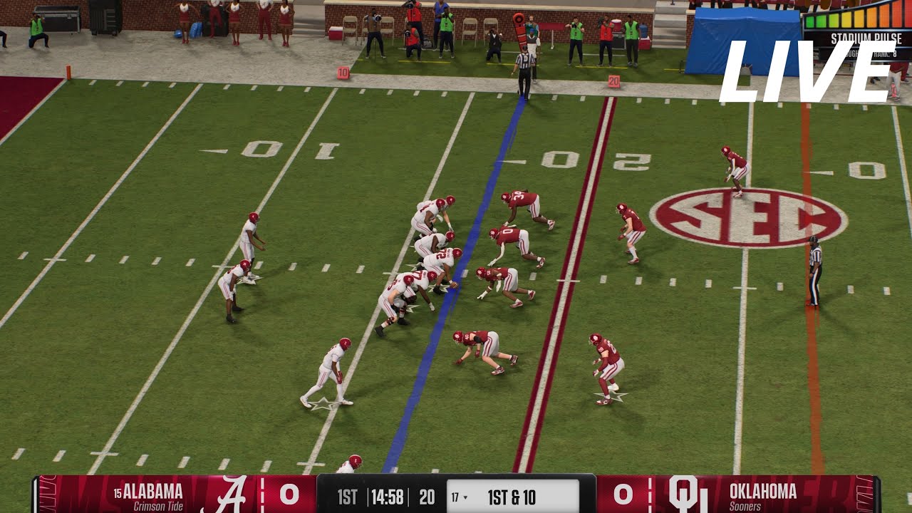 NCAAF LIVE🔴Alabama Crimson Tide vs.Oklahoma Sooners|Week 13 College ...