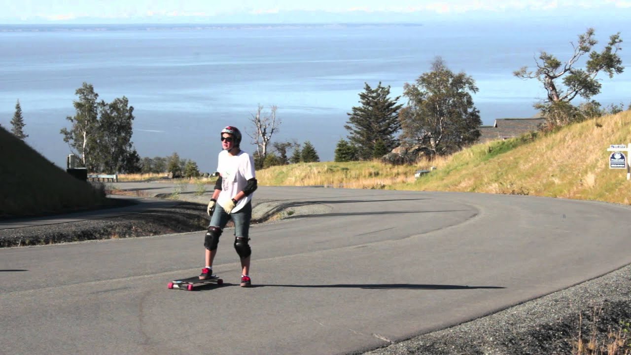 Longboard Alaska Slide Jam Fails and Bails - YouTube