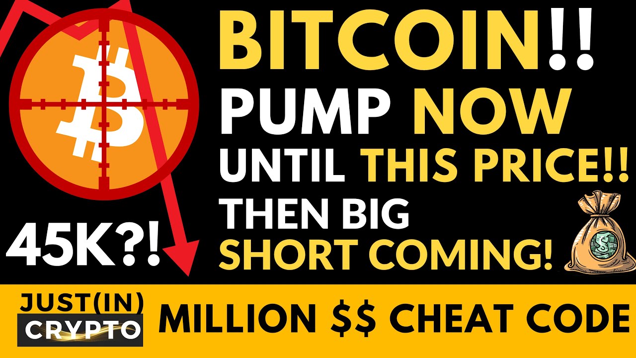 BITCOIN BTC PUMP NOW UNITL THIS LEVEL - THEN THE BIG SHORT! - YouTube