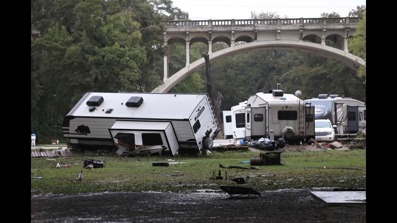 New Braunfels Texas Flood at River Ranch RV Resort - YouTube