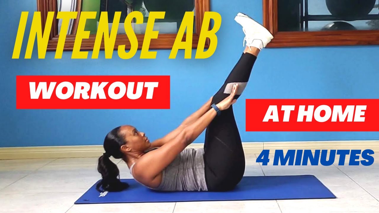 INTENSE AB WORKOUT – 4 MINUTES HOME WORKOUT - YouTube