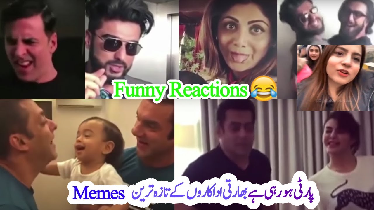 Indian Celebrities Memes Collection || Celebs React On Party Ho Rahi ...